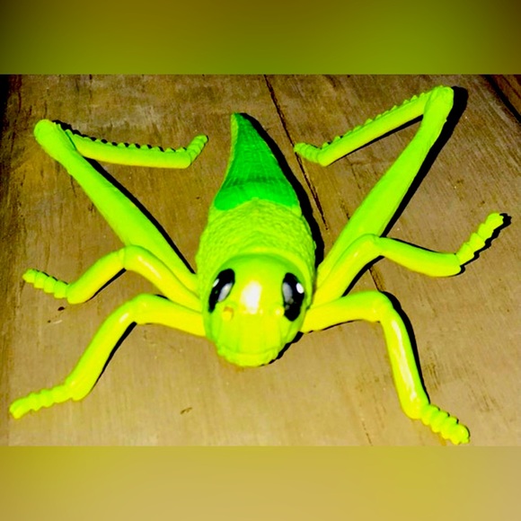 Toys | Vintage Rubber Plastic Oversize Grasshopper Creepy Crawler Toy ...